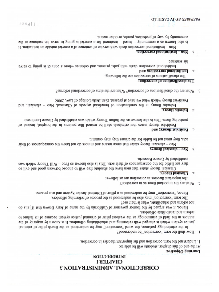 CA3 (Handouts) | PDF