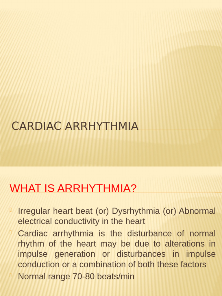 Cardiac Arrhythmia | PDF | Heart | Electrocardiography