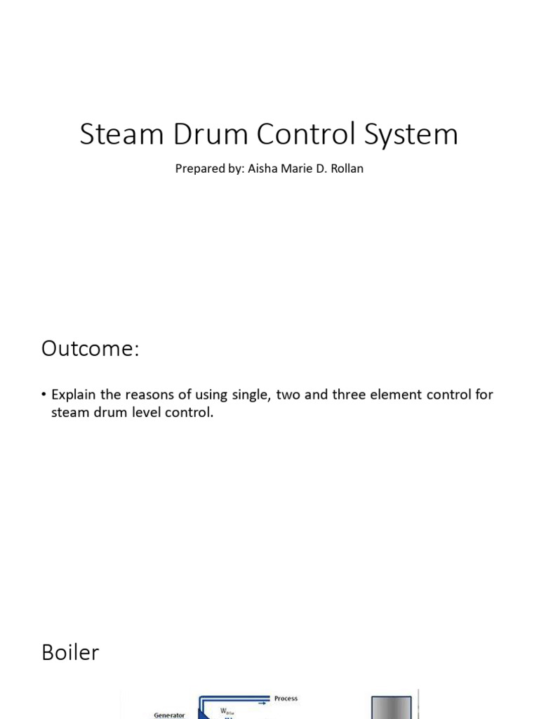 Components of The Drum Level Control | PDF | Boiler | Steam