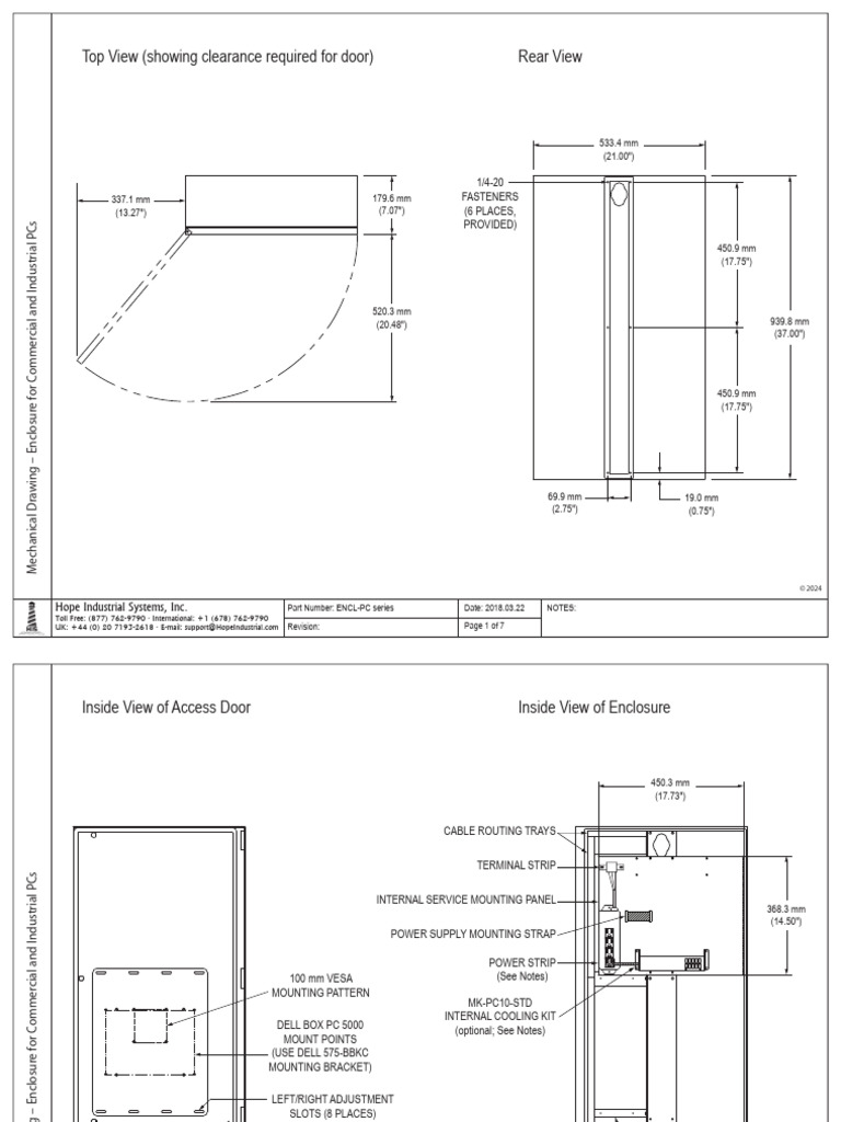 Mechanical Drawing for PC Enclosure | PDF | Personal Computers ...