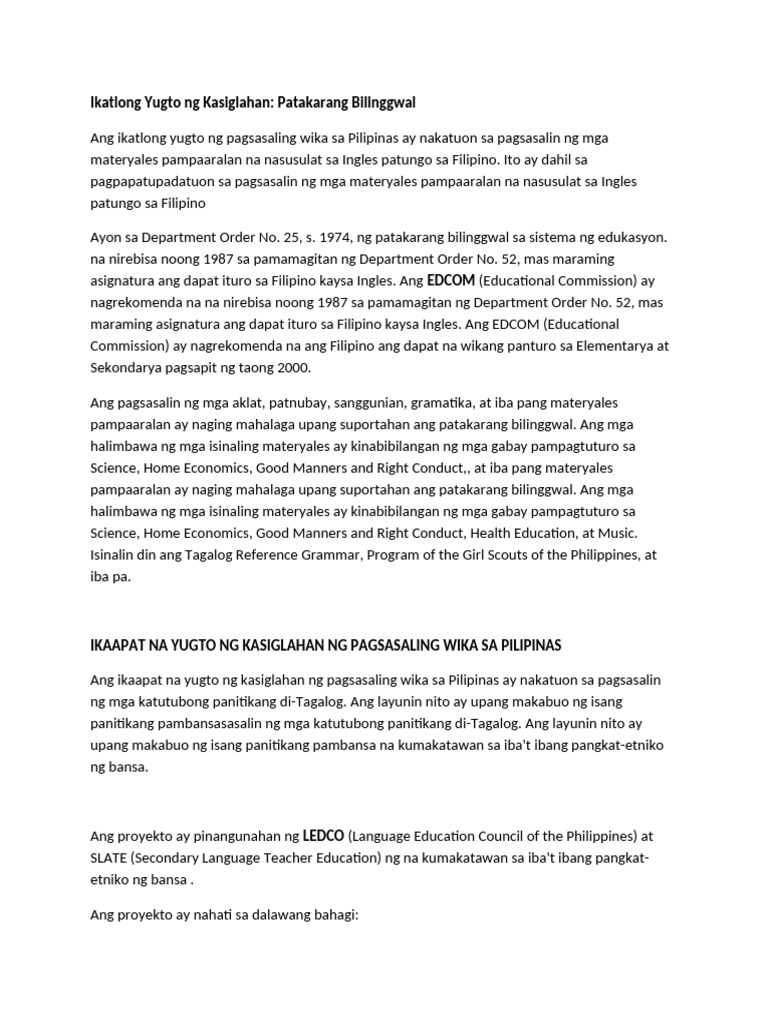 Ikatlong Yugto NG Kasiglahan - 022206 | PDF