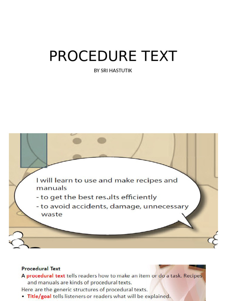 9 - PPT Procedure Text 1 | PDF