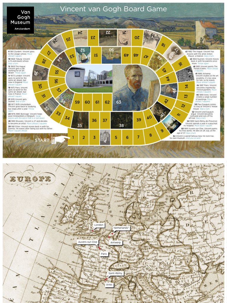 Vincent van Gogh Board Game Overview | PDF | Vincent Van Gogh | Paintings