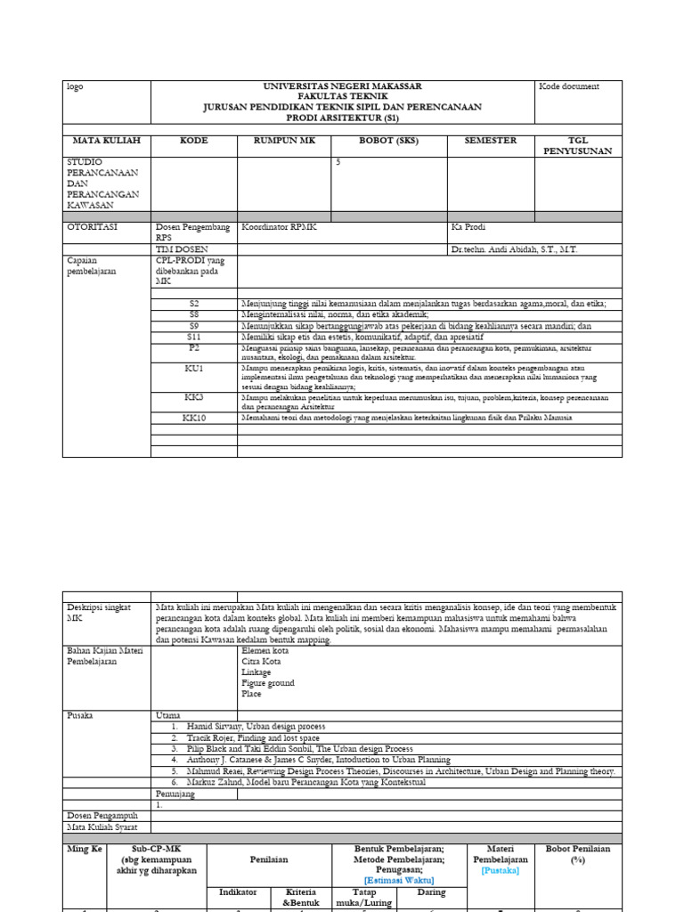Rps Studio Kawasan | PDF