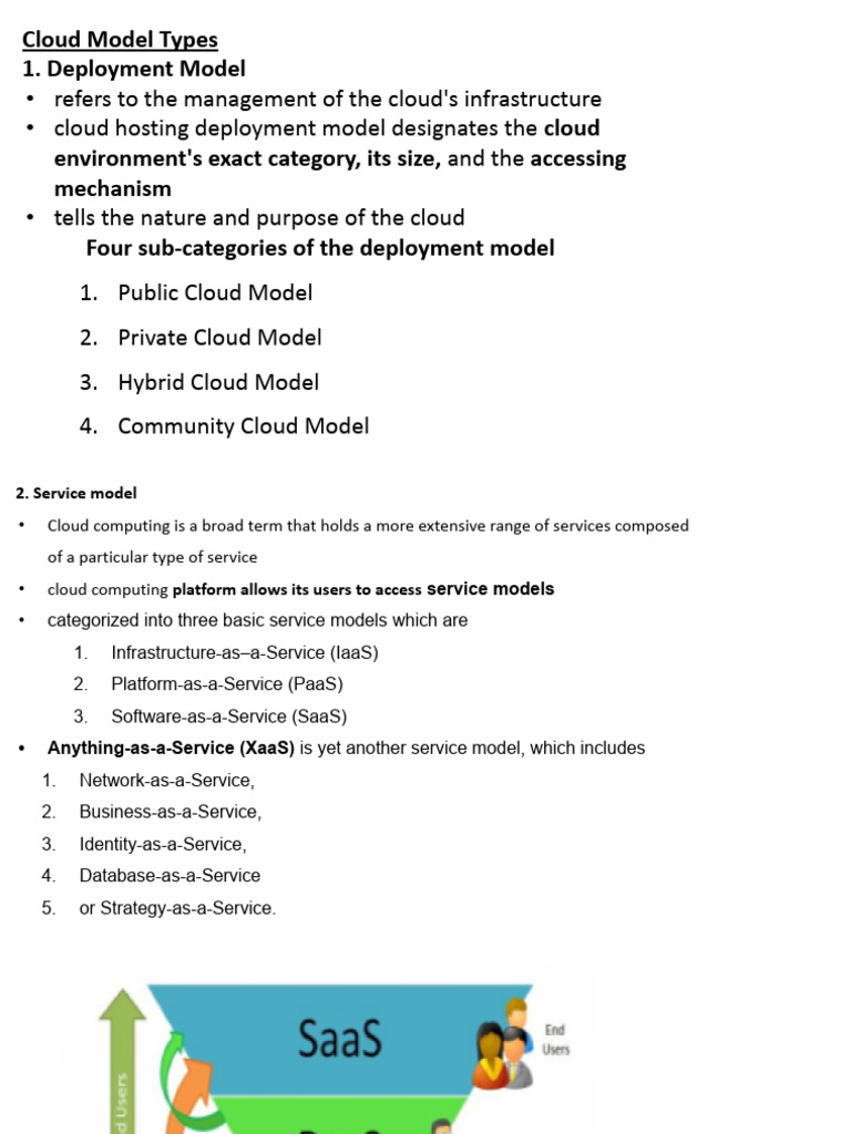 Unit-I-cloud Computing-Cloud Models | PDF | Cloud Computing | Scalability