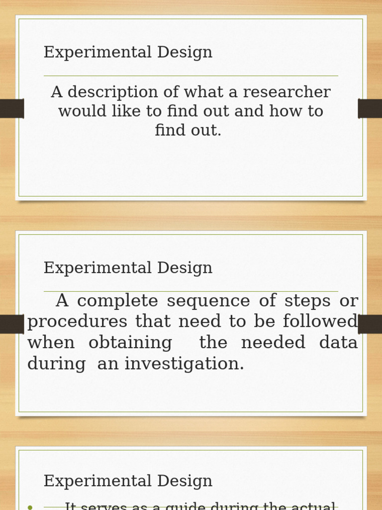 Experimental Method and Design 2 | PDF | Experiment | Statistics