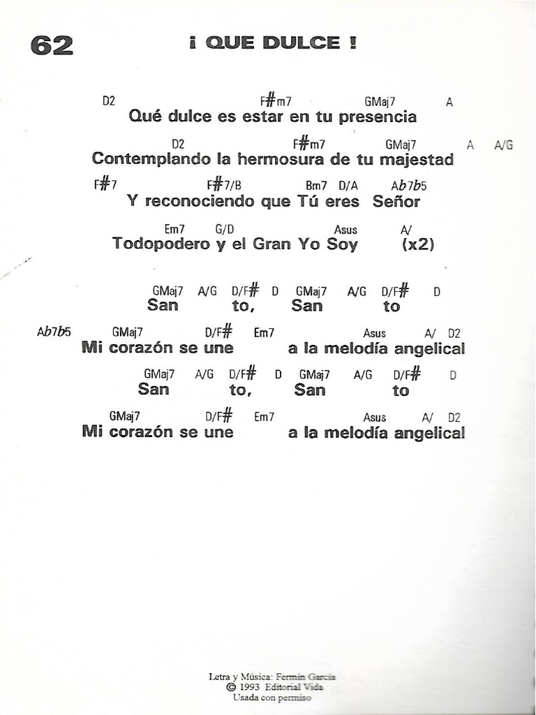 Que Dulce Es Estar en Tu Presencia | PDF