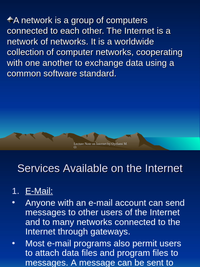 CST 111- Internet Services | PDF | World Wide Web | Internet & Web
