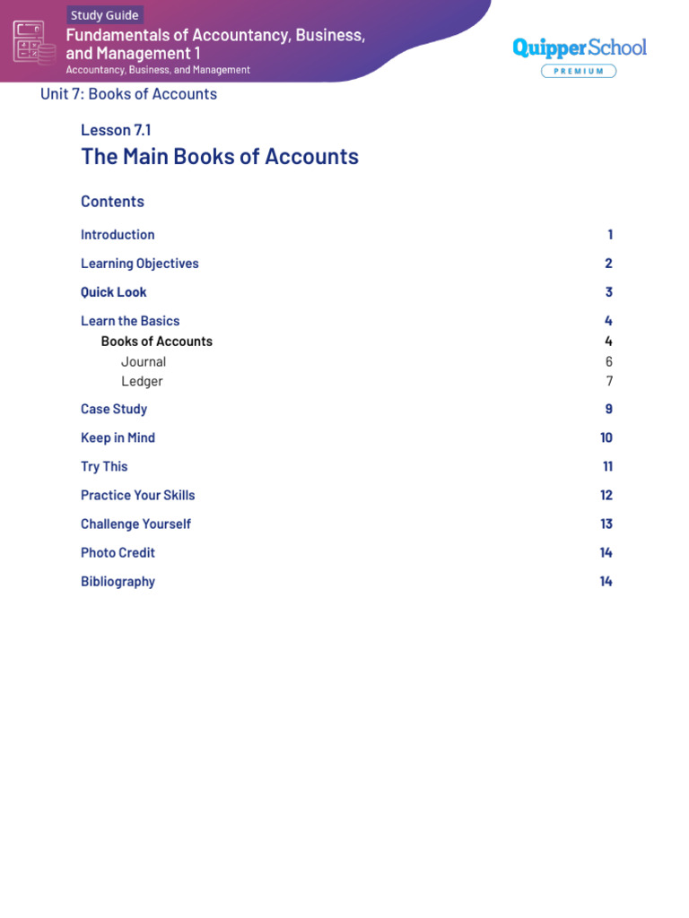 Main Books of Accounts Explained | PDF | Debits And Credits | Financial ...