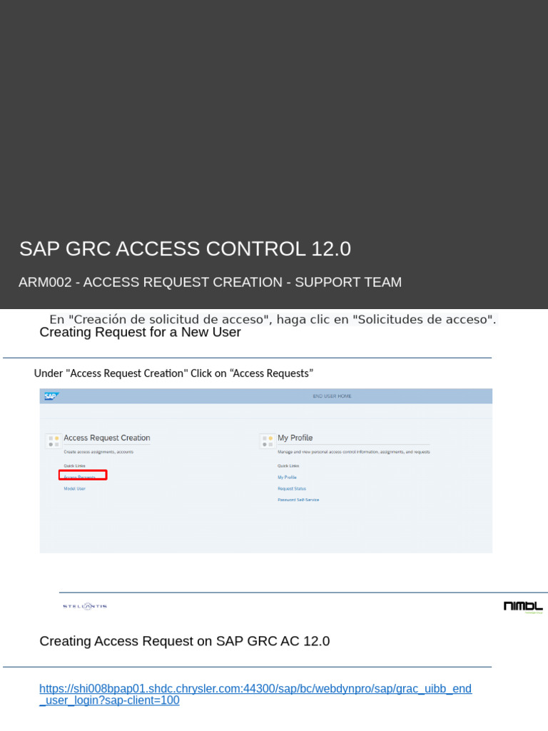 SAP GRC Access Request Guide | PDF | Access Control | Information ...