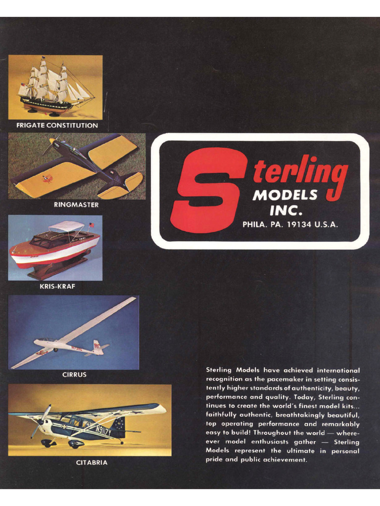 Sterling Models Catalog 1983 | PDF