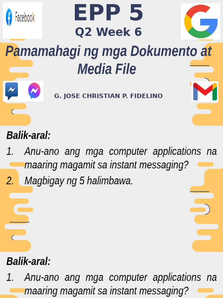 q1 Epp Week 6 Day 3 | PDF