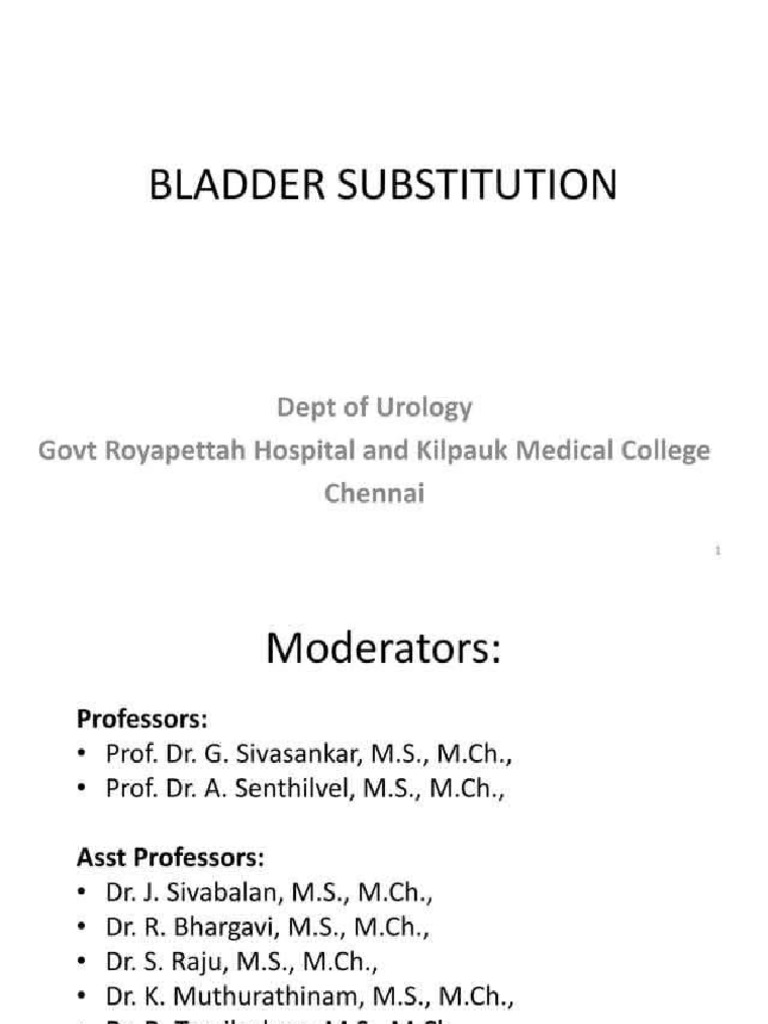 Bladder Carcinoma - Surgery - Substitution2 | PDF