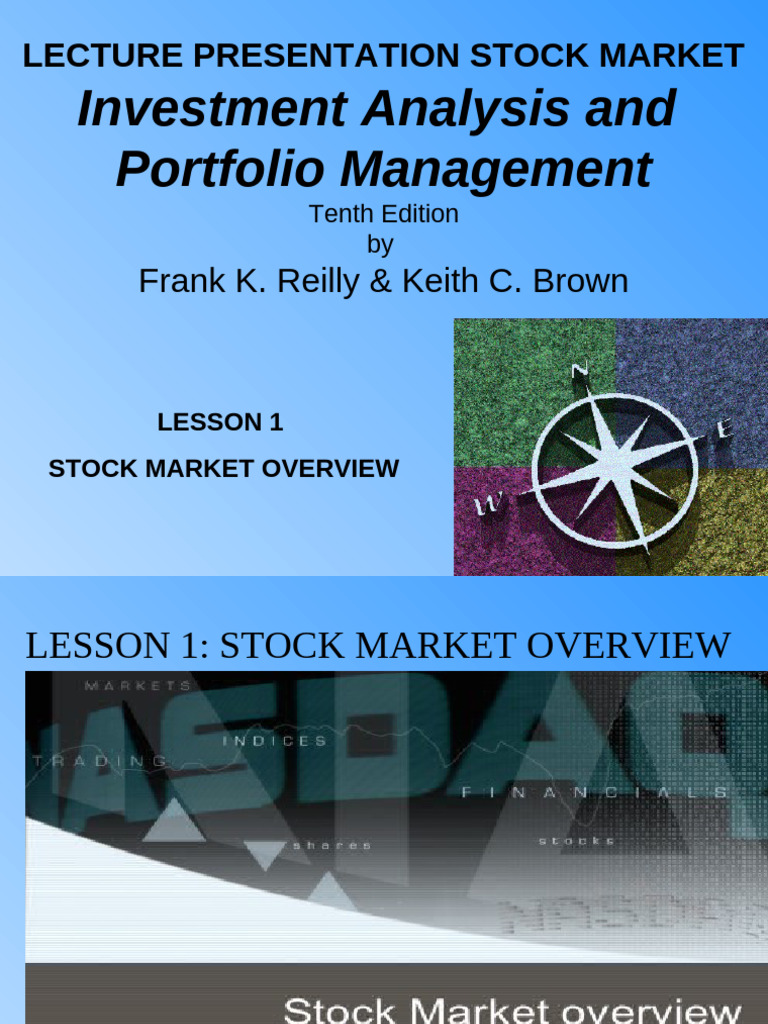 Chapter 1 - Stock Market Overview | PDF | Stocks | Stock Market