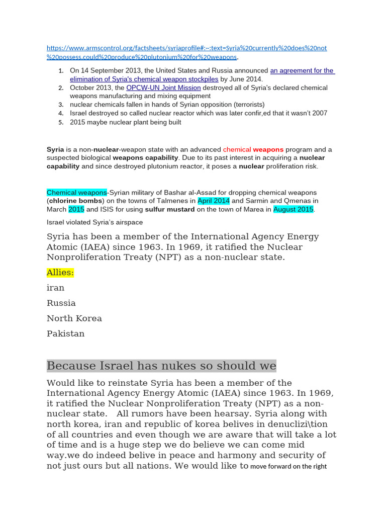 Working Doc MUN | PDF