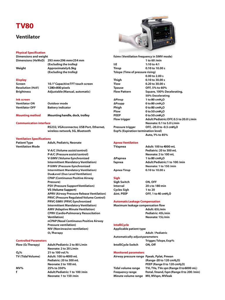 TV80 Datasheet ENG V1.1 20231114 | PDF