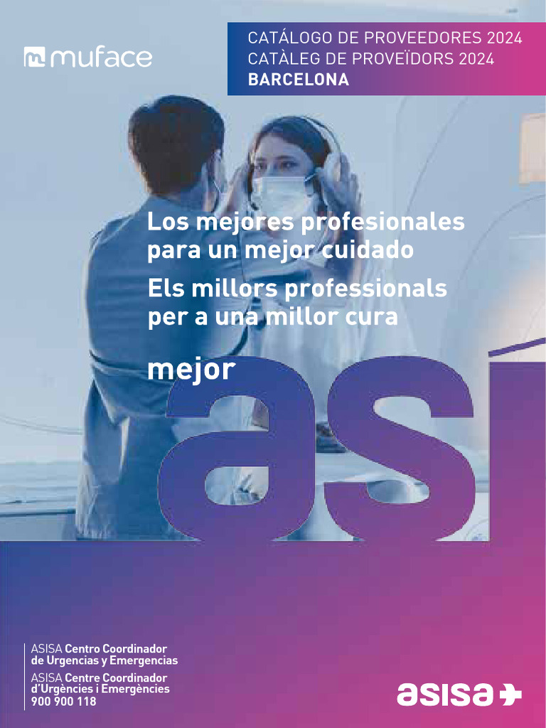 Catálogo Proveedores ASISA 2024 Barcelona | PDF | Radiología | Endoscopia