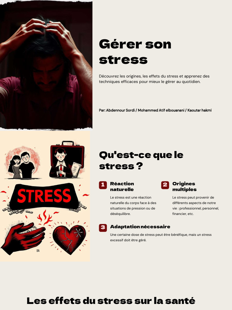Gérer le stress : techniques et conseils | PDF | Anxiété | Stress ...