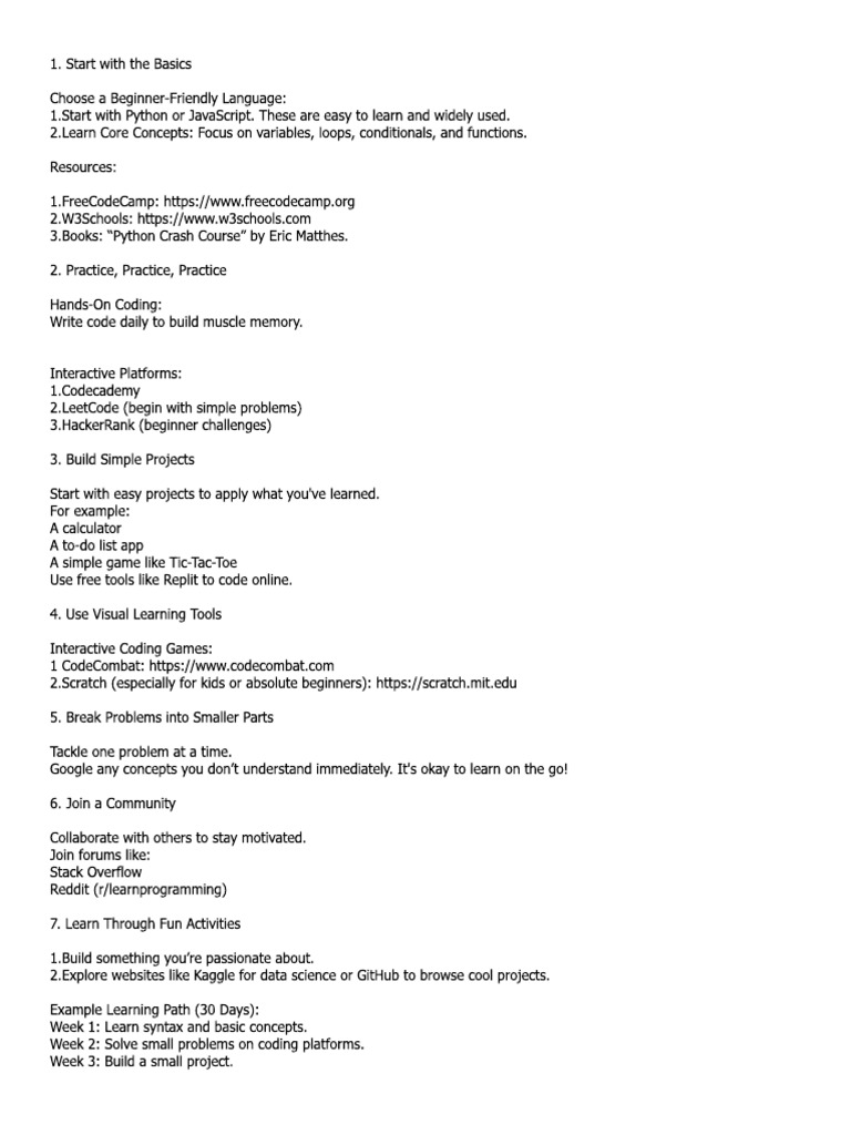 How To Learn Coding Easily | PDF