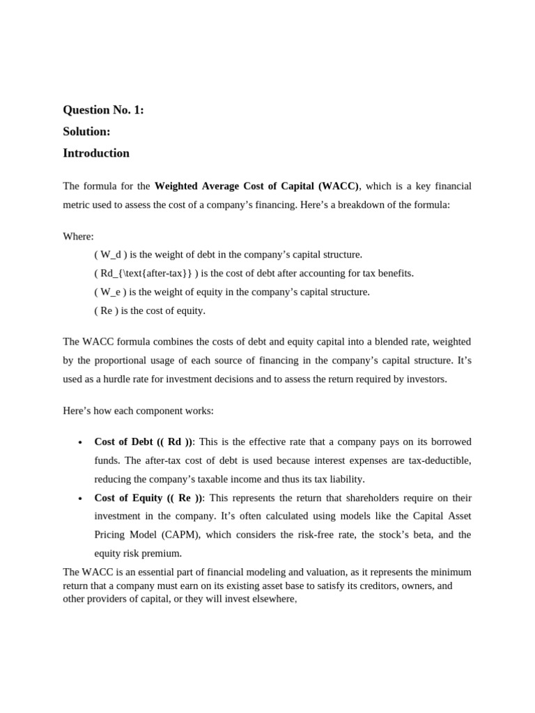 Equity - Analysis - and - Evaluation - II - Solutions (1) Update | PDF ...
