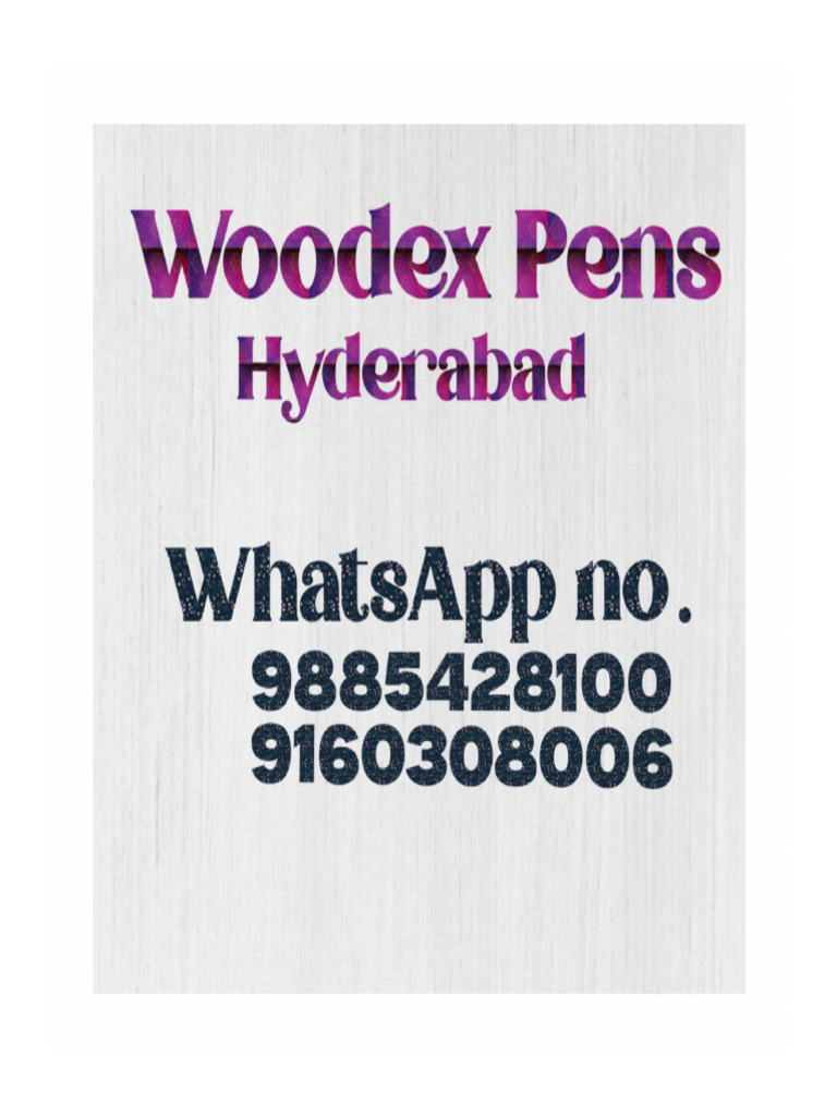 Woodex Pens 2024-1 | PDF