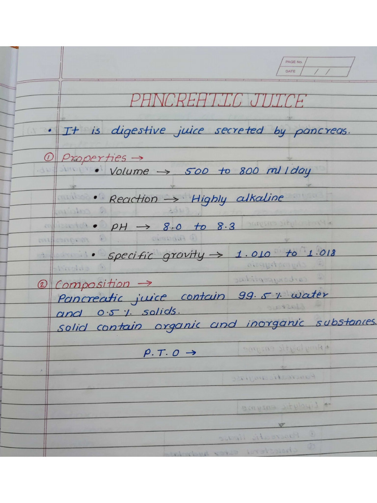 Pancreatic Juice | PDF