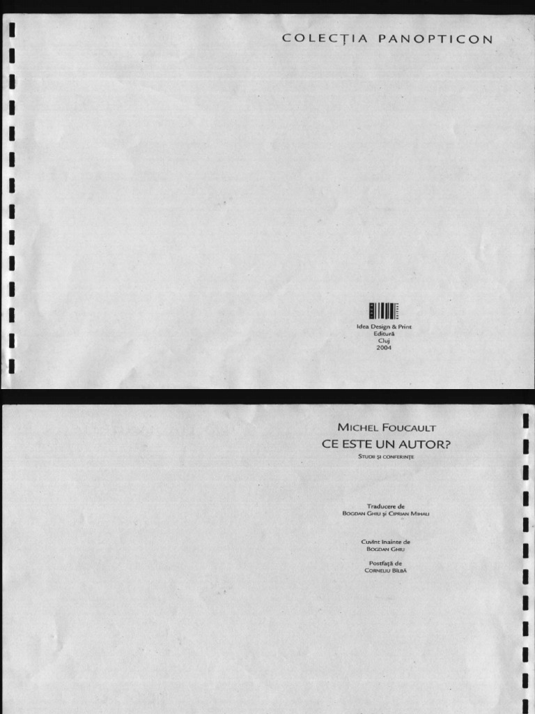 Ce Este Un Autor - Michel Foucault - Anna's Archive | PDF