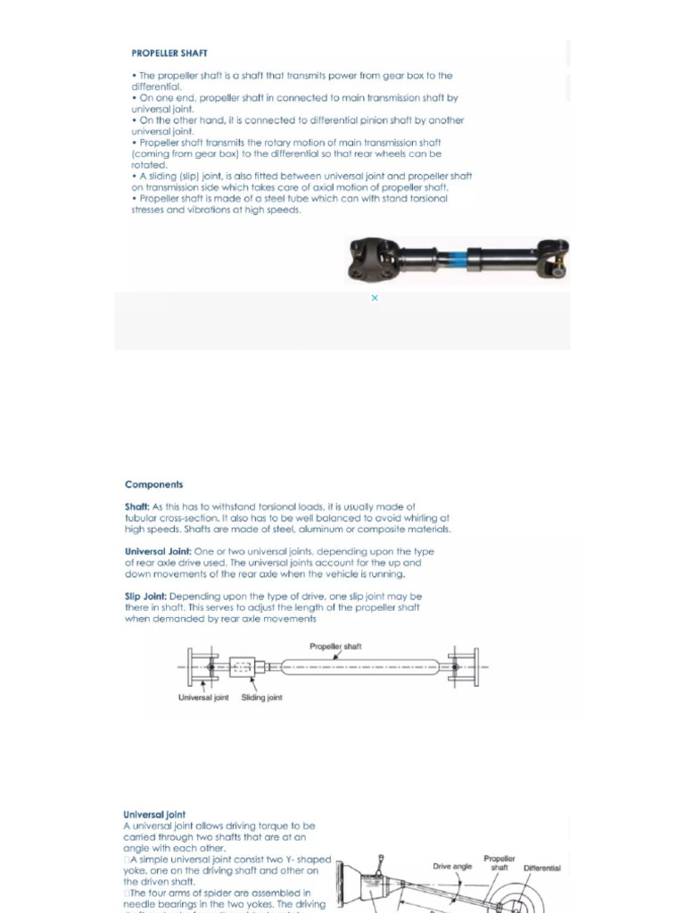 Propeller Shaft and Axle | PDF | Axle | Steel