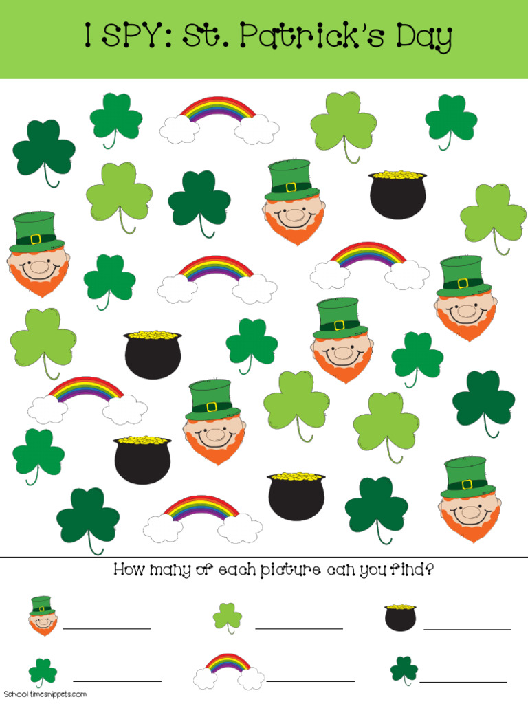 I SPY ST Patrick's Day | PDF
