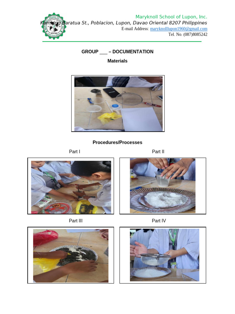 Chemistry Lab Activity | PDF