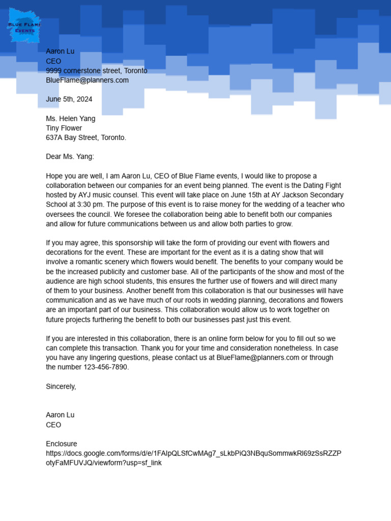 Collaboration Proposal for Dating Fight Event | PDF