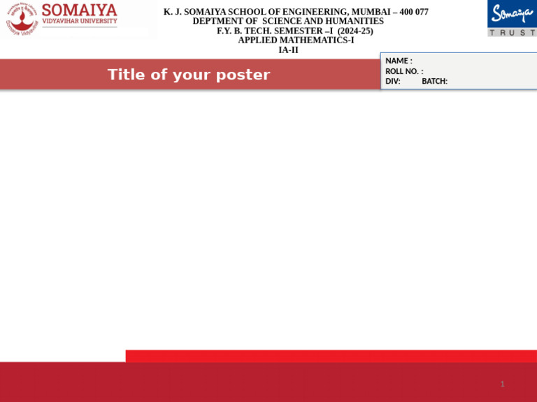 Sample Templete For IA Poster - Am-I - 24-25 | PDF