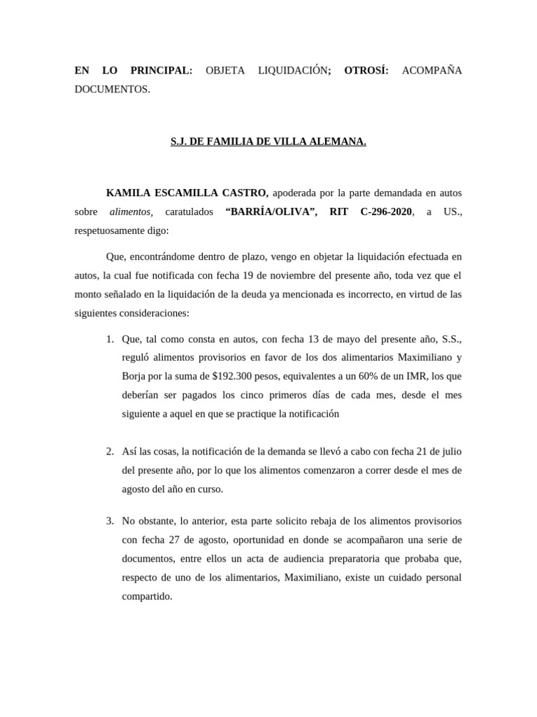 Objeta Liquidación | PDF