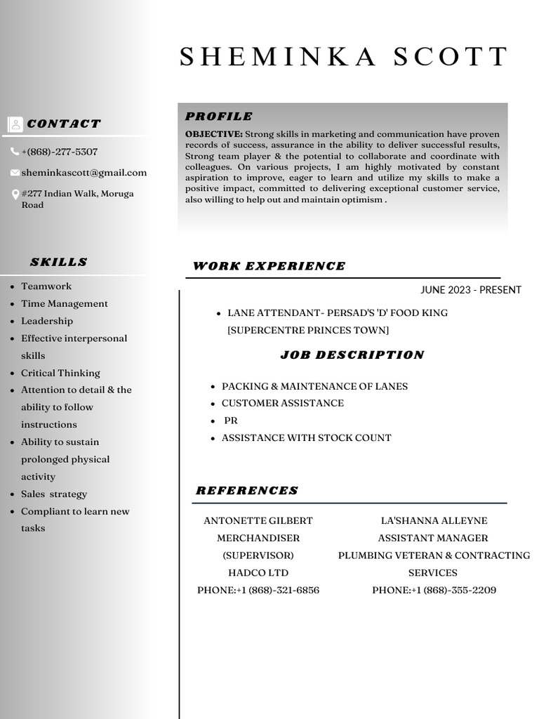 Sheminka Scott Resume - PDF | PDF | Social Psychology | Organizational Behavior