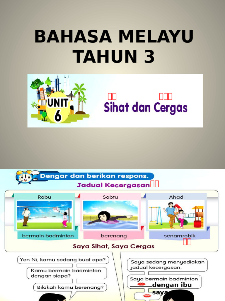 BM Tahun 3 Unit 6 | PDF