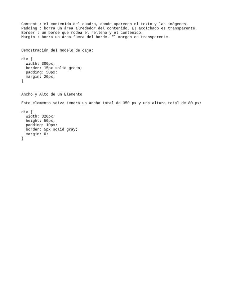 The CSS Box Model | PDF