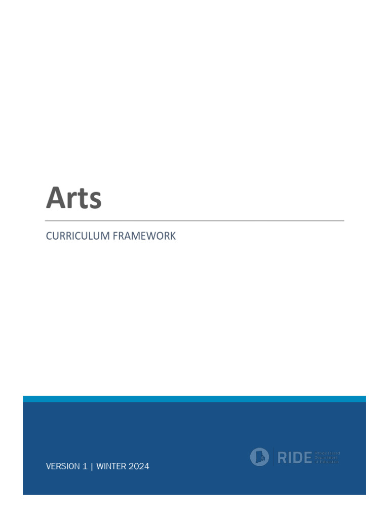 Arts Framework v.1-2024 | PDF | Curriculum | Educational Assessment