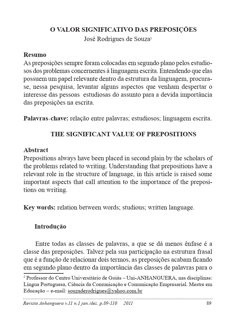 cap_06_2011 | PDF | Palavra | Tempo