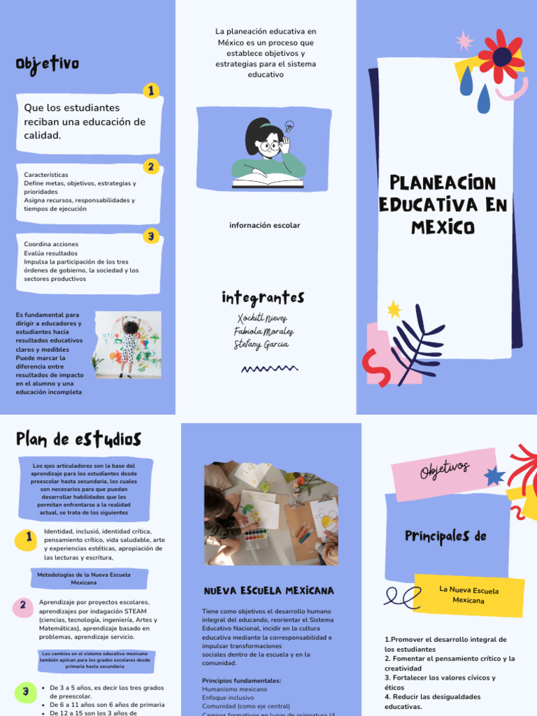 Folleto Infantil para Actividades Proyectos Con Niños Orgánico Bonito ...