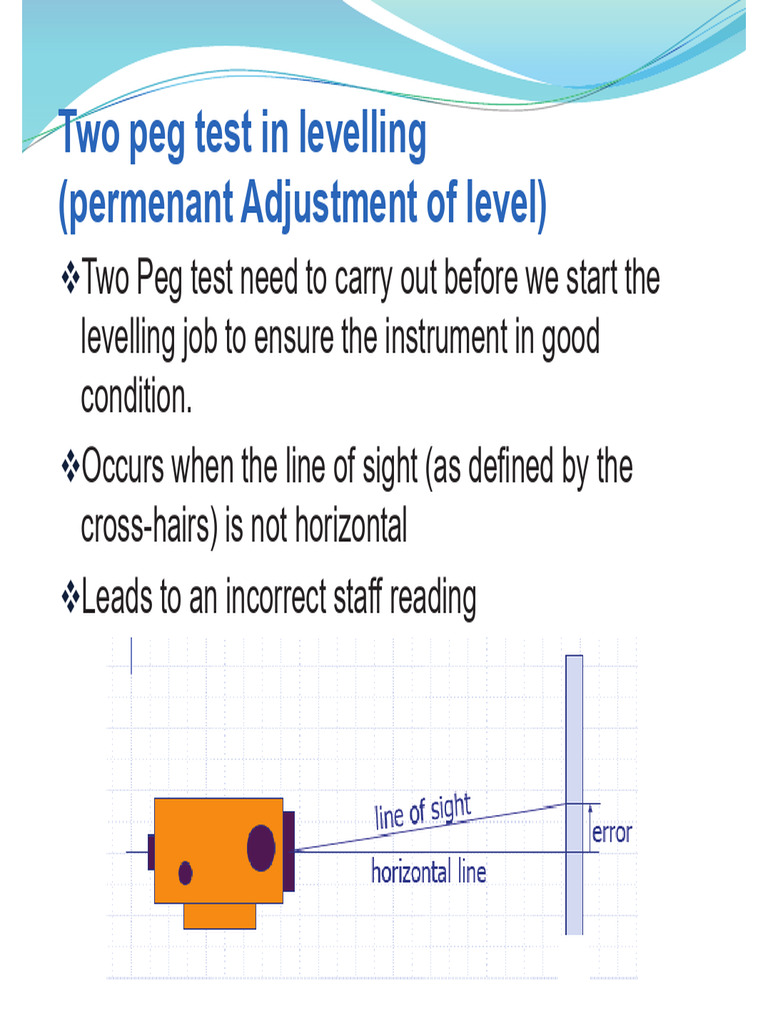 Lecture 5 - Two Peg Test Added Material | PDF