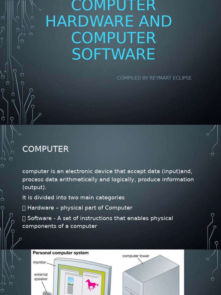 Computer Hardware and Software | PDF | Computer Data Storage | Computer Hardware