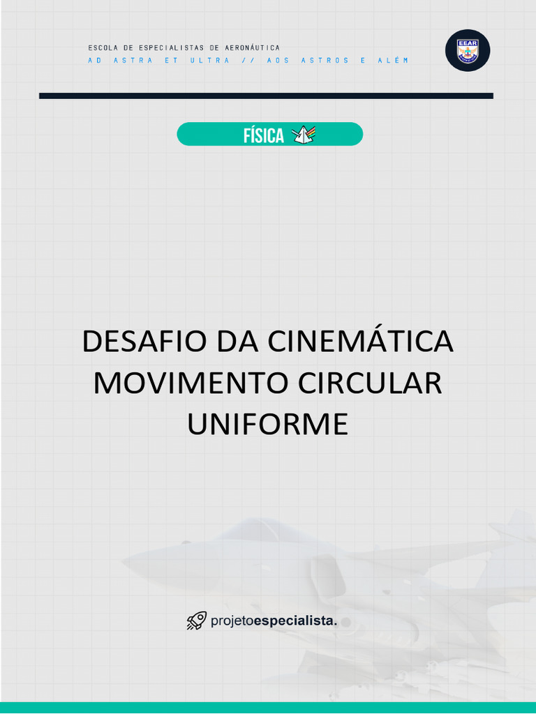 Desafio Da Cinemática - Movimento Circular Uniforme | PDF | Engrenagem ...