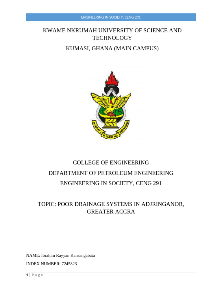 Ceng report.edited | PDF | Petroleum Reservoir | Extraction Of Petroleum
