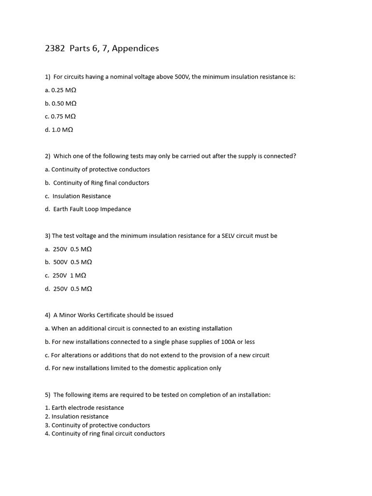 18th Edition Part 6, 7 and Appendices | PDF | Alternating Current ...
