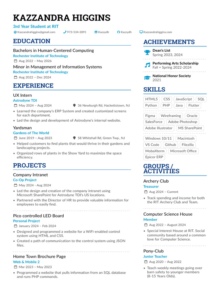 Kazzandra Higgins Resume | PDF | Computing | Software Engineering