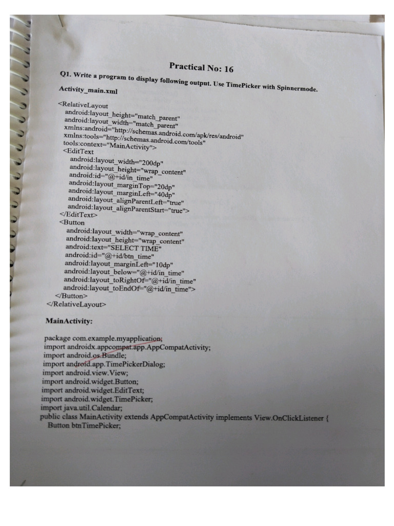 Mad Practical Codes 16-18 | PDF