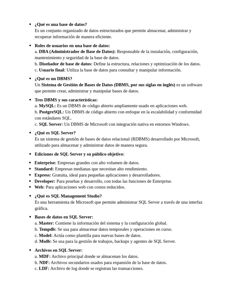 Actividad Introductoria | PDF | Bases de datos | Servidor SQL de Microsoft
