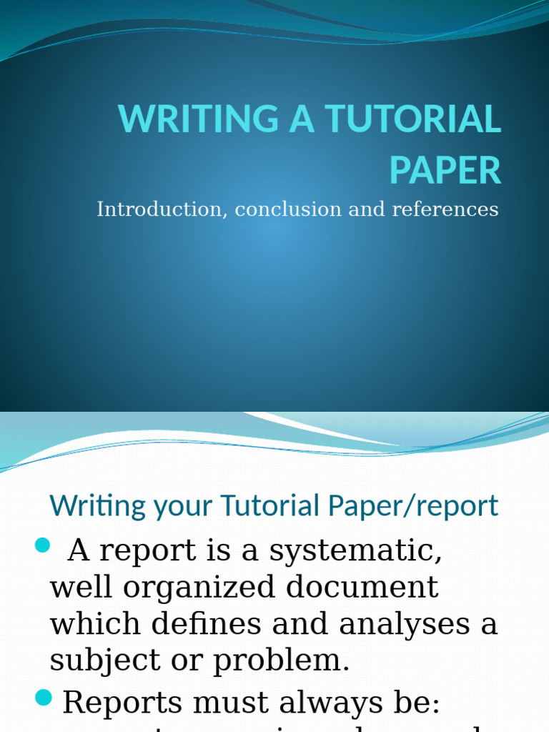 Ess 4203 Apa Citation Writing a Tutorial Paper 2024 | PDF | Argument