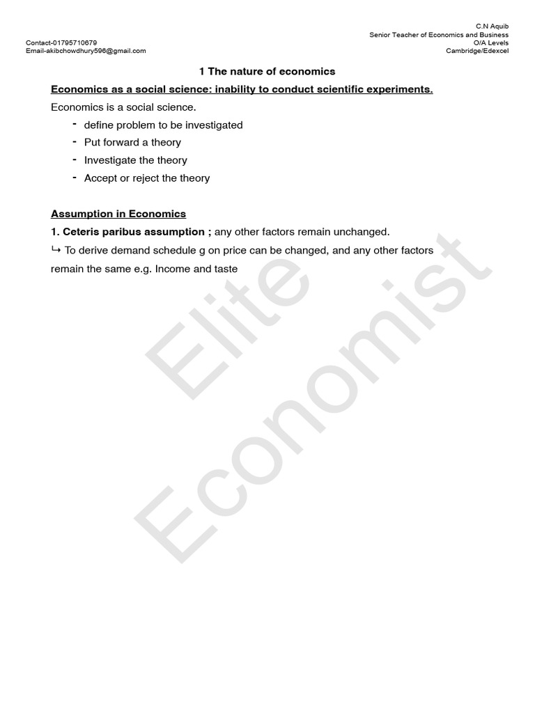 Economics Fundamentals: Key Concepts Explained | PDF | Economic Equilibrium | Demand
