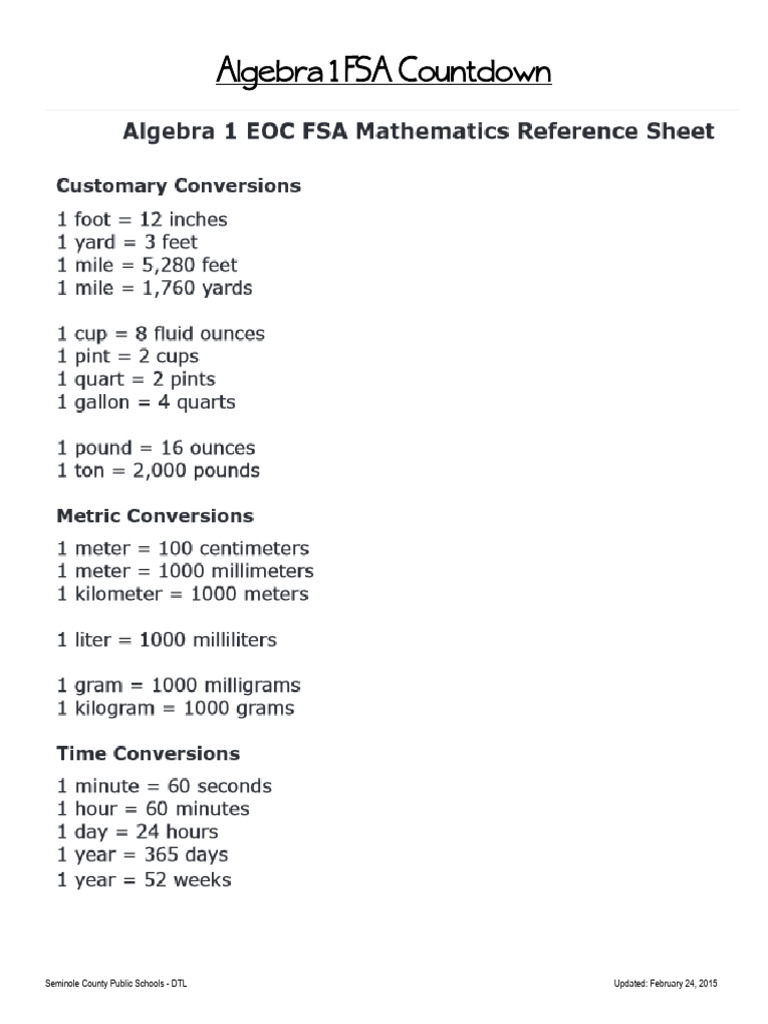 Algebra 1 Countdown3 1 | PDF | Numbers | Rational Number